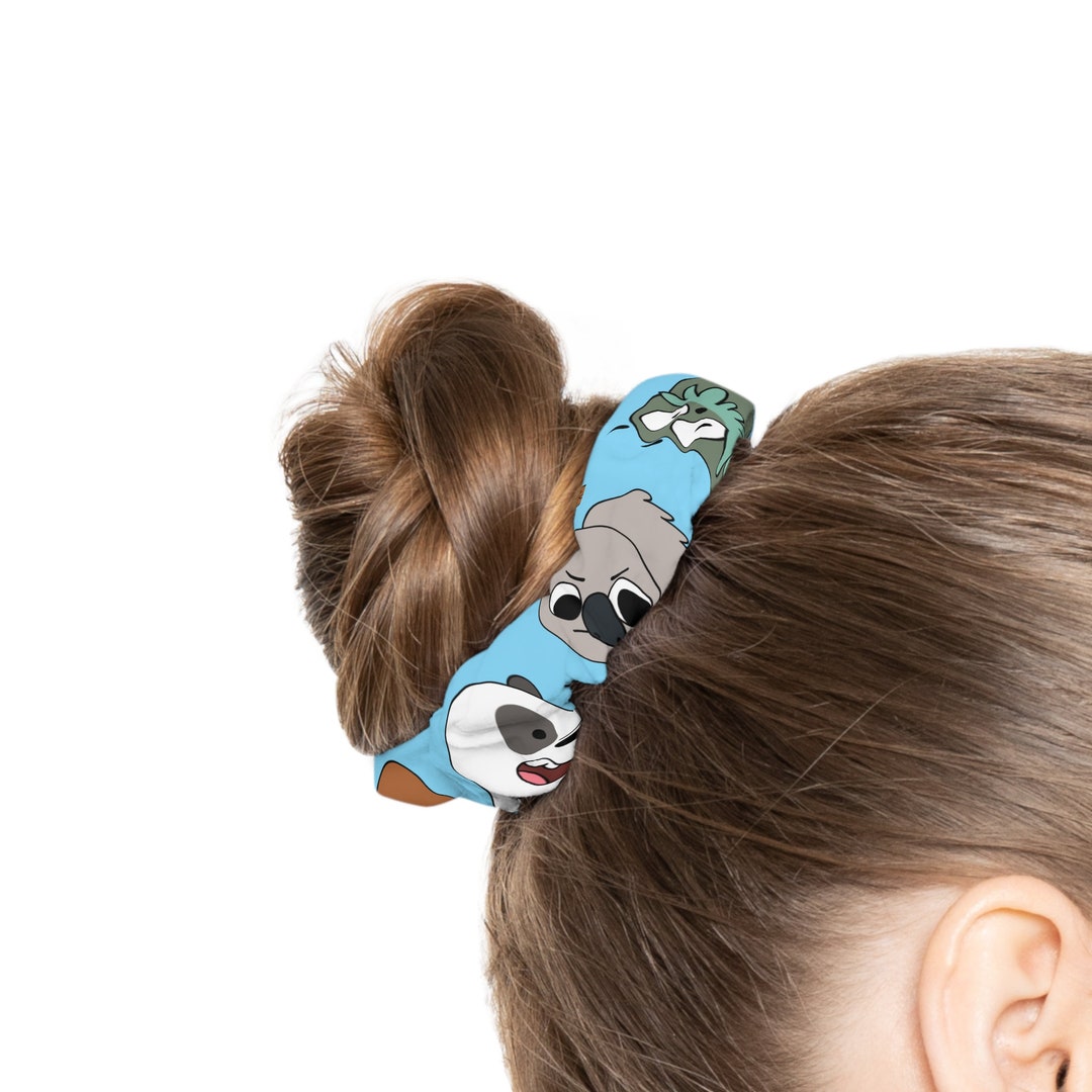 We Bare Bears Scrunchie | Grizzly Panda Ice Bear Hair Tie Elastic ...