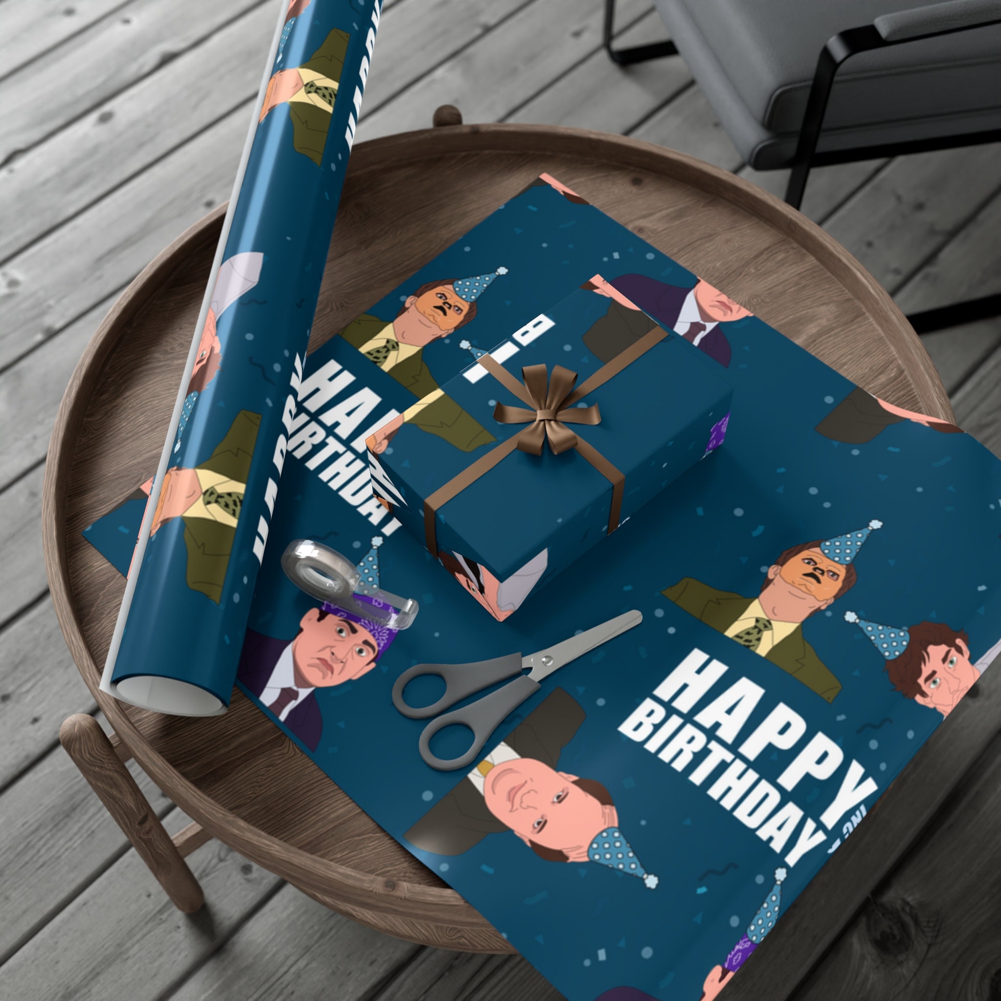 The Office Birthday Wrapping Paper the Office Happy Birthday Gift Wrap ...