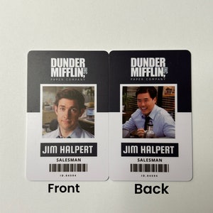 The Office Dunder Mifflin ID Badge Name Tag Cosplay Costume Prop ...