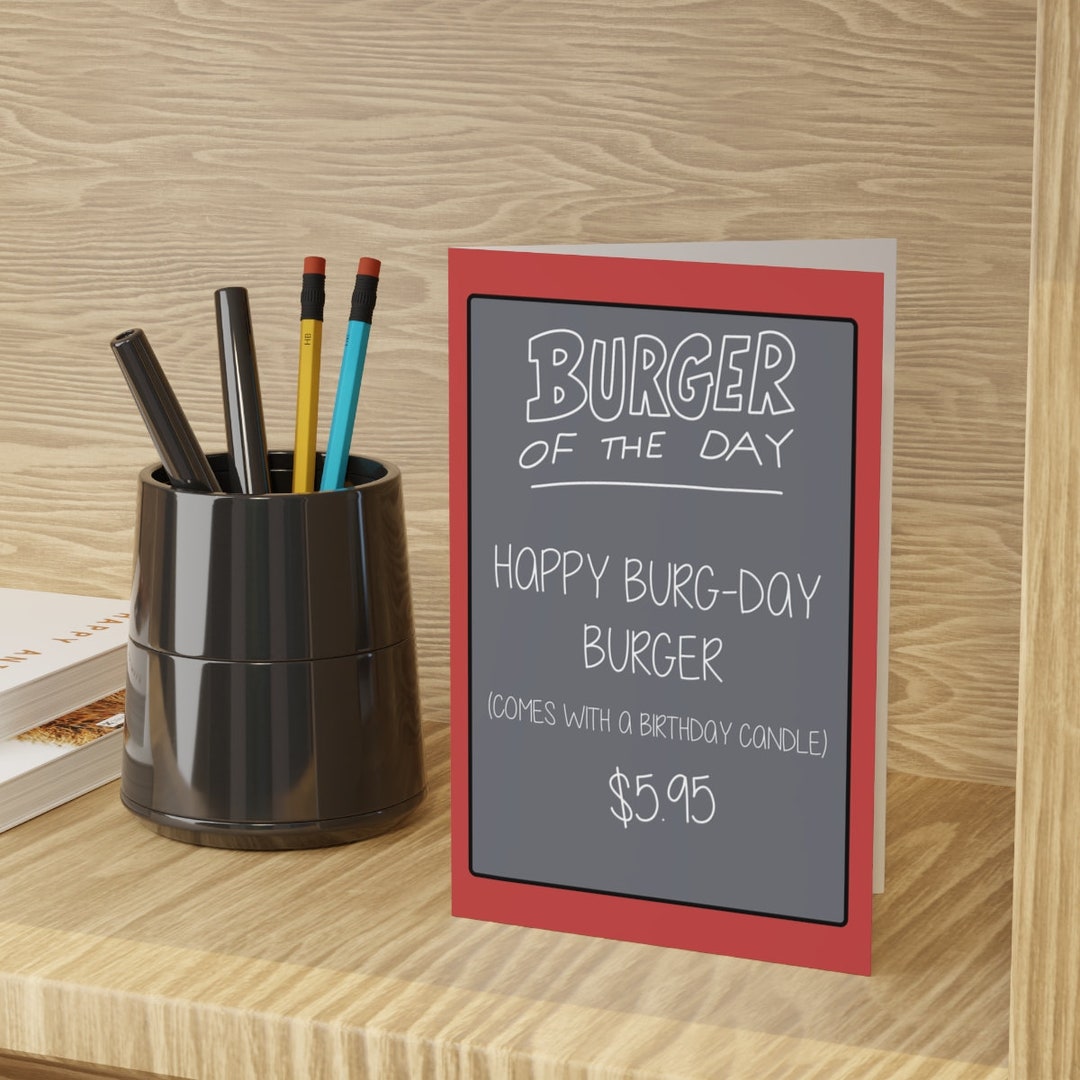 Burger of the Day Birthday Card | Bob's Burgers Happy Birthday Card ...