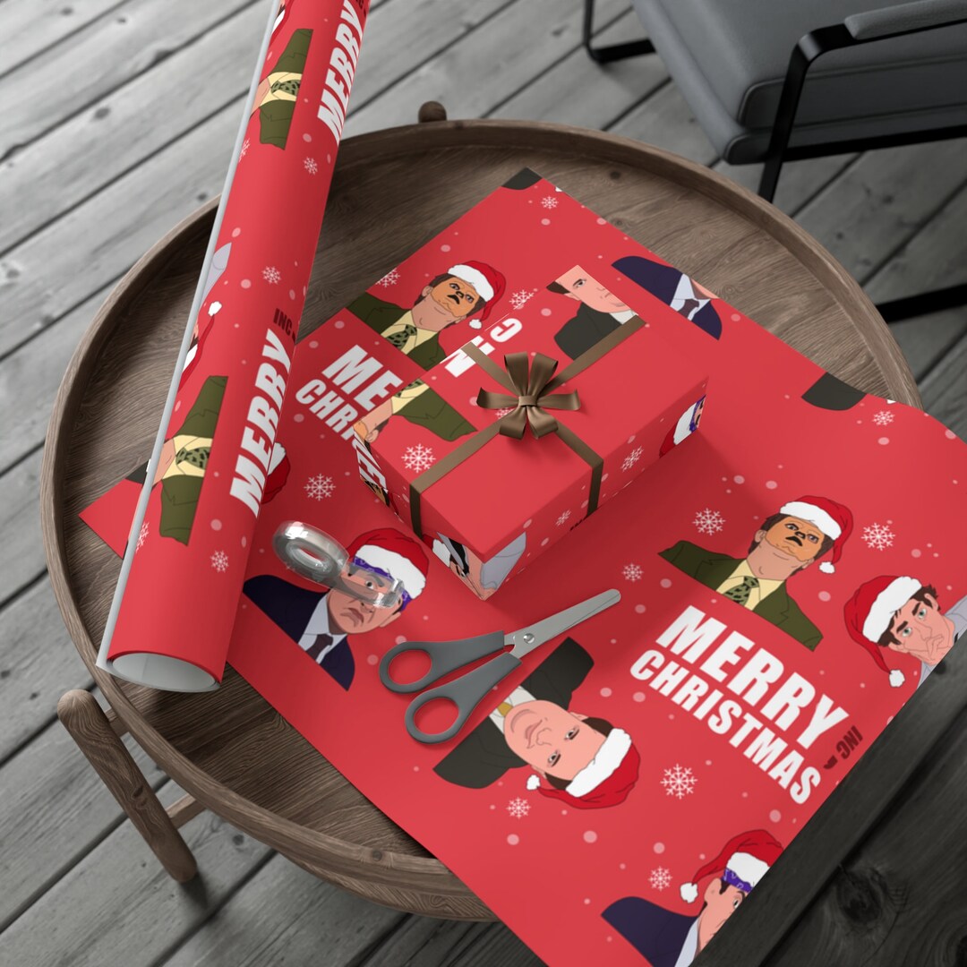 The Office Christmas Wrapping Paper Dunder Mifflin Gift Wrap Papers ...