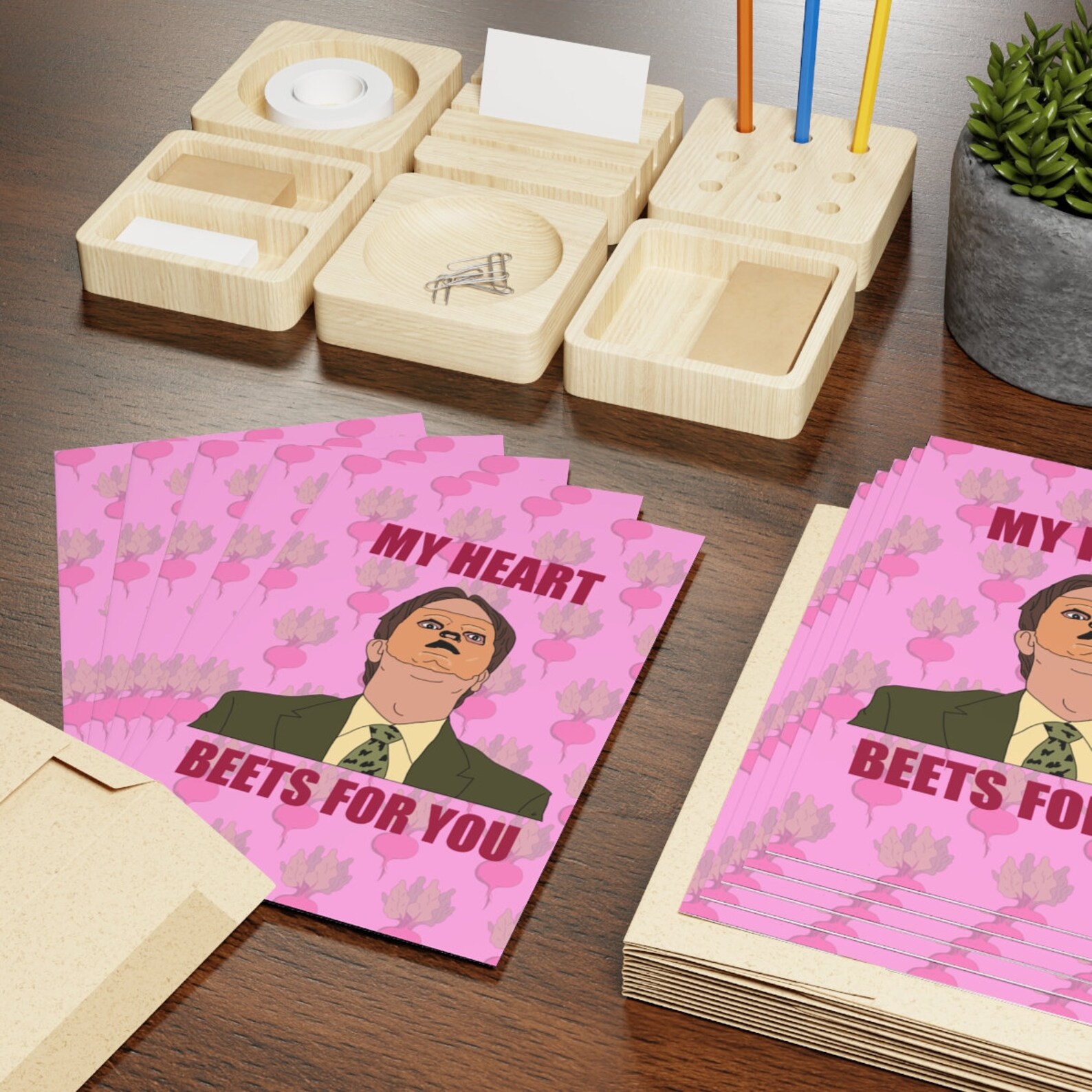 Dwight Schrute My Heart Beets for You Card | the Office Dunder Mifflin ...