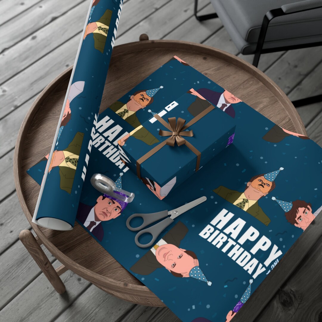 The Office Birthday Wrapping Paper the Office Happy Birthday Gift Wrap ...