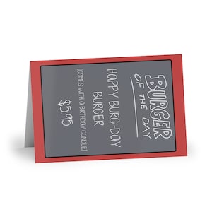 Burger of the Day Birthday Card | Bob's Burgers Happy Birthday Card ...