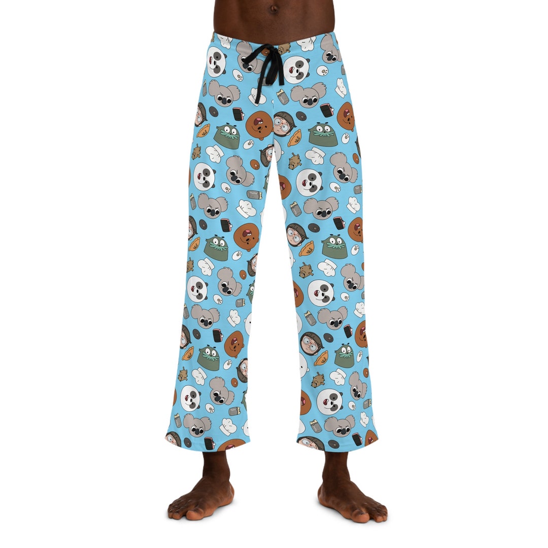 We Bare Bears Pants We Bare Bears Grizzly Panda Ice Bear Men's Pyjama ...