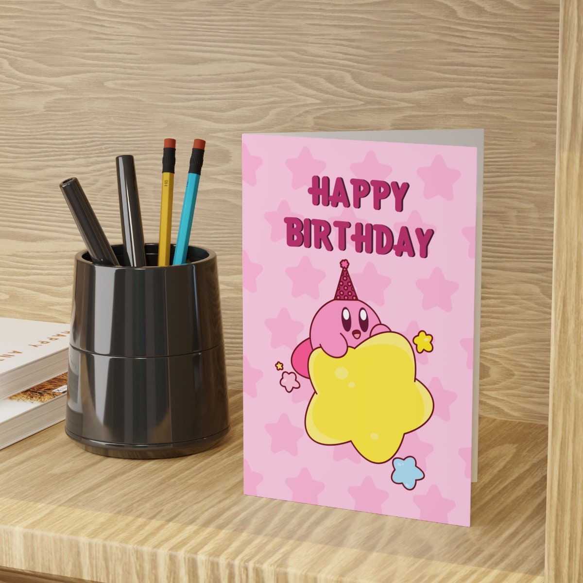 Kirby Birthday Card Kirby Happy Birthday Card Greeting Cards Cute for ...