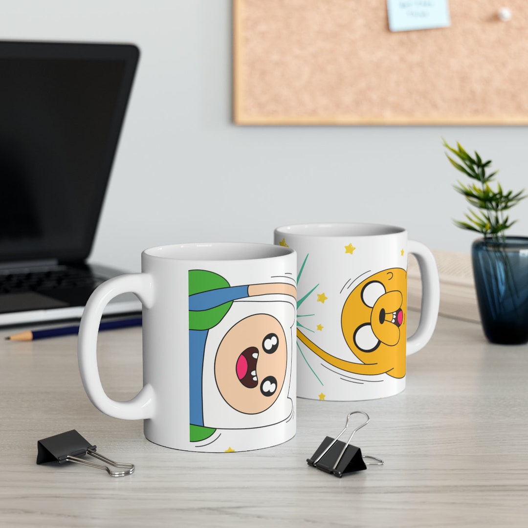 Adventure Time Mug | Jake the Dog Finn the Human Ceramic Mug Gift for ...