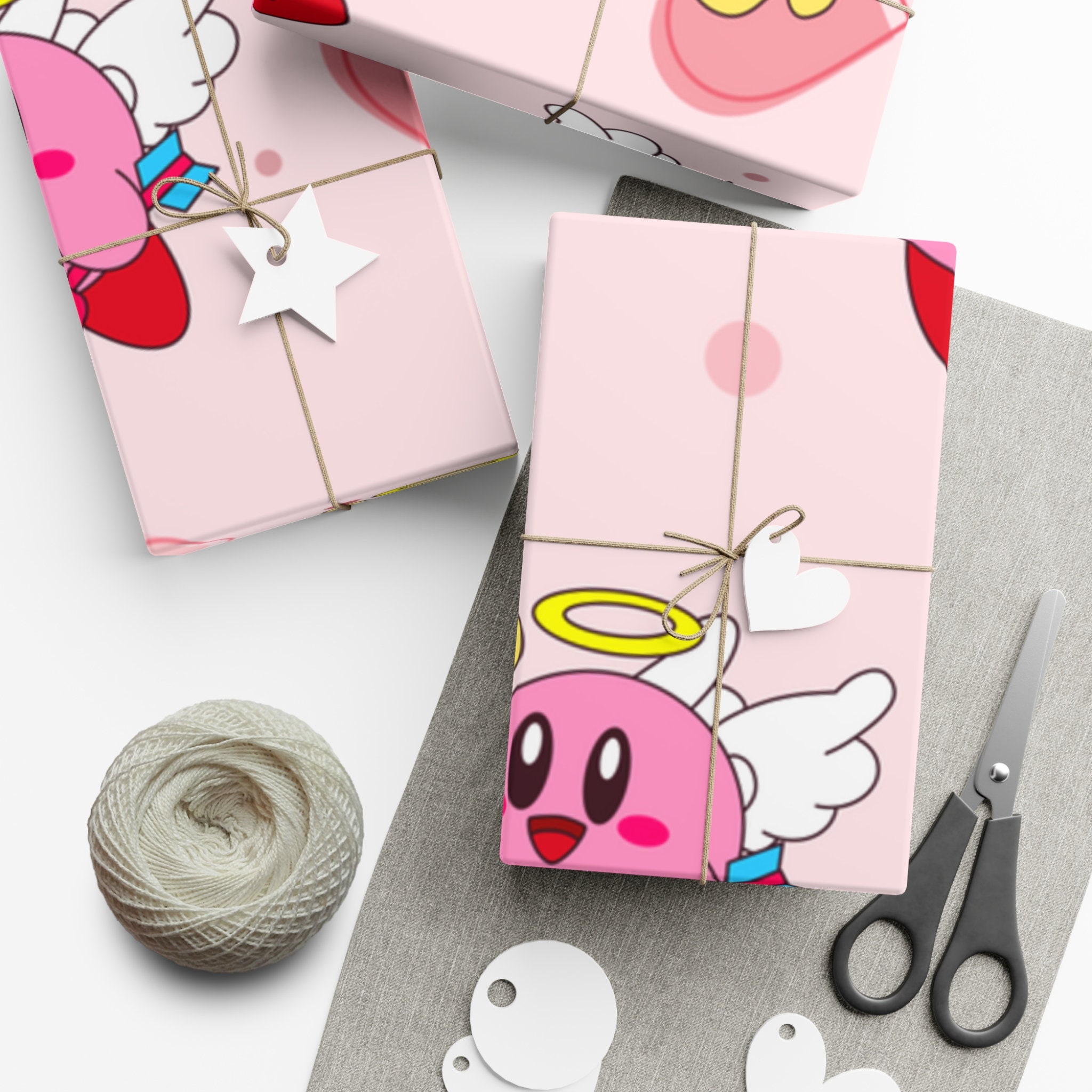 Kirby Valentines Day Wrapping Paper | Kirby Happy Valentines Day Gift ...