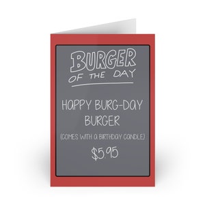 Burger of the Day Birthday Card | Bob's Burgers Happy Birthday Card ...