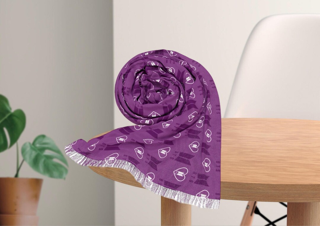 BTS Light Scarf Purple - Etsy
