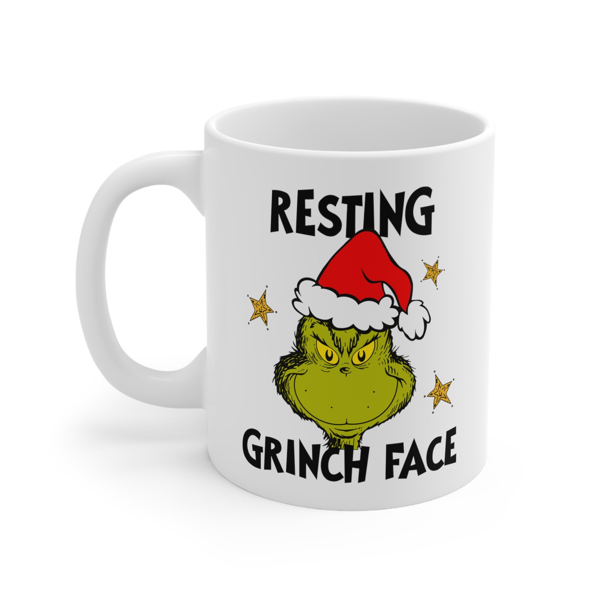 The Grinch Mug Resting Grinch Face Christmas Mug Ceramic Mug 11oz Cup ...