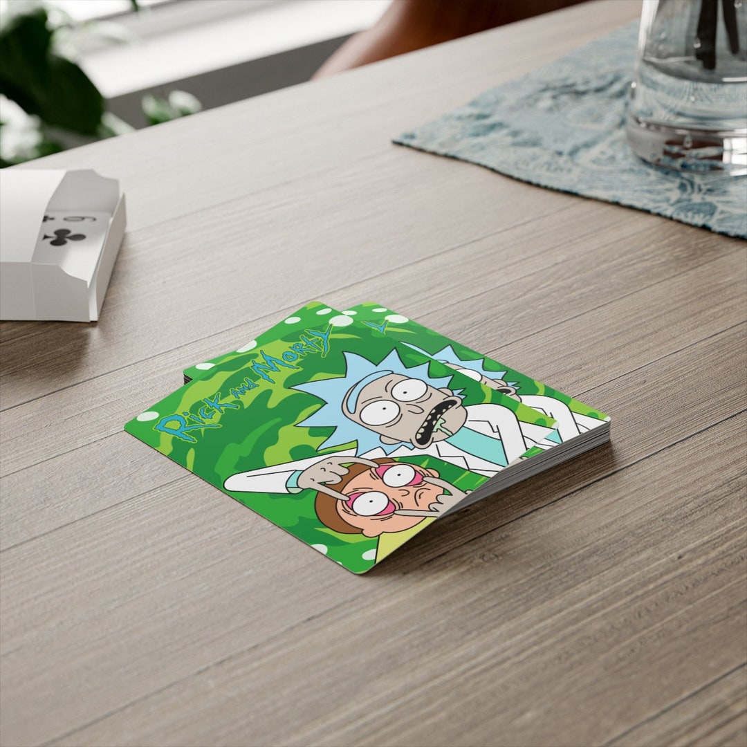 Rick and Morty Playing Cards Rick and Morty Poker Cards Card Games Card ...