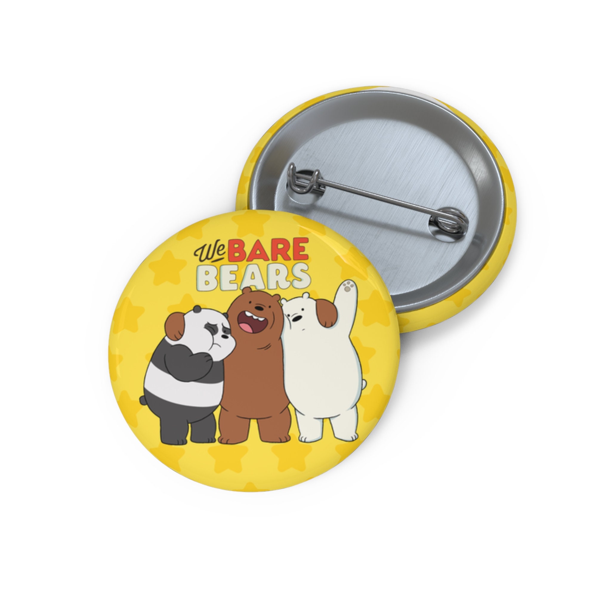 We Bare Bears Pin Grizzly Panda Ice Bear Pin Buttons Gift for Her for ...