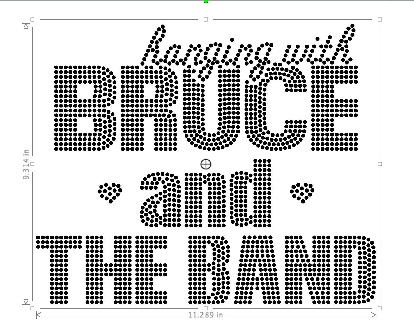 Springsteen Rhinestone Template, Rhinestone SVG Digital File ...