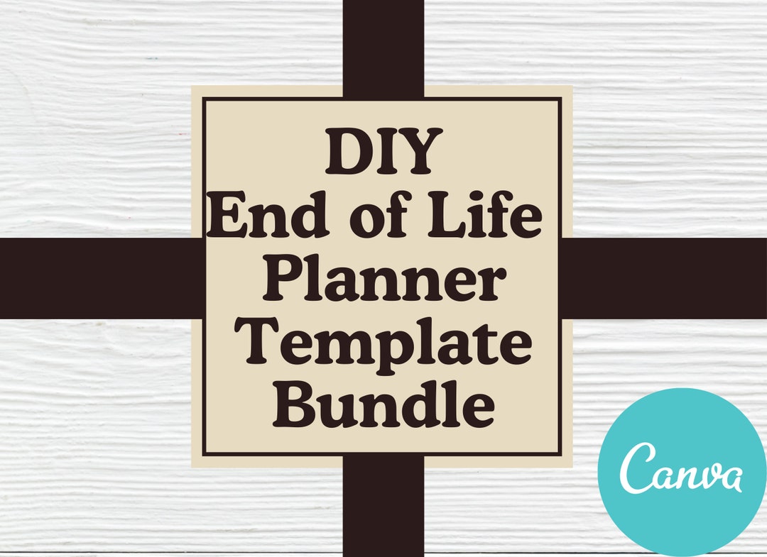 Funeral Planning Template Bundle, Emergency Binder, Celebration of Life ...