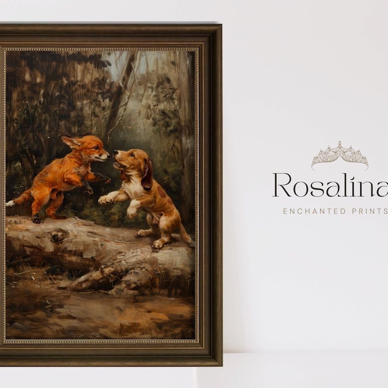 Victorian Fox and Hound - Etsy