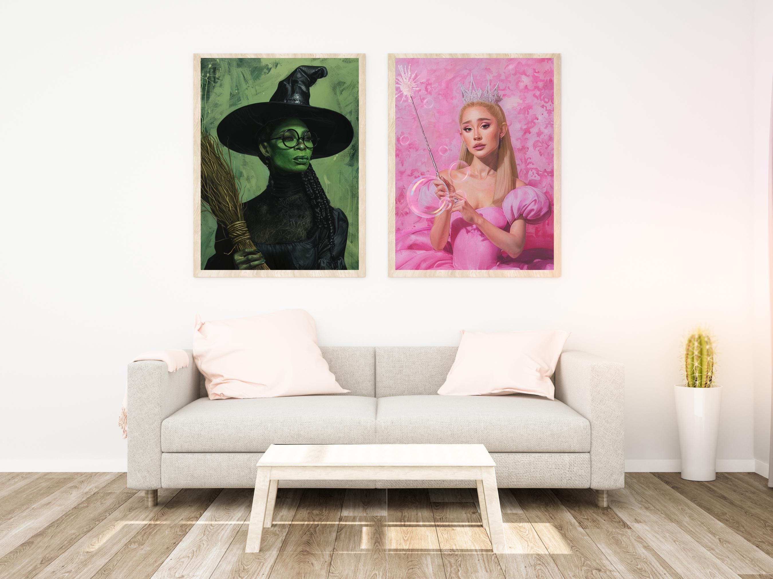 Printable Wicked 2024 Movie Oil Painting | Broadway Art | Theater ...