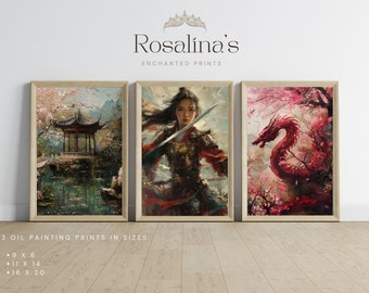 Printable Vintage OUTLANDER Oil Painting Set of 3 Download Art ...