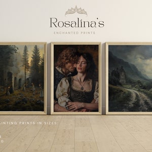 Printable Vintage OUTLANDER Oil Painting Set of 3 | Download Art ...