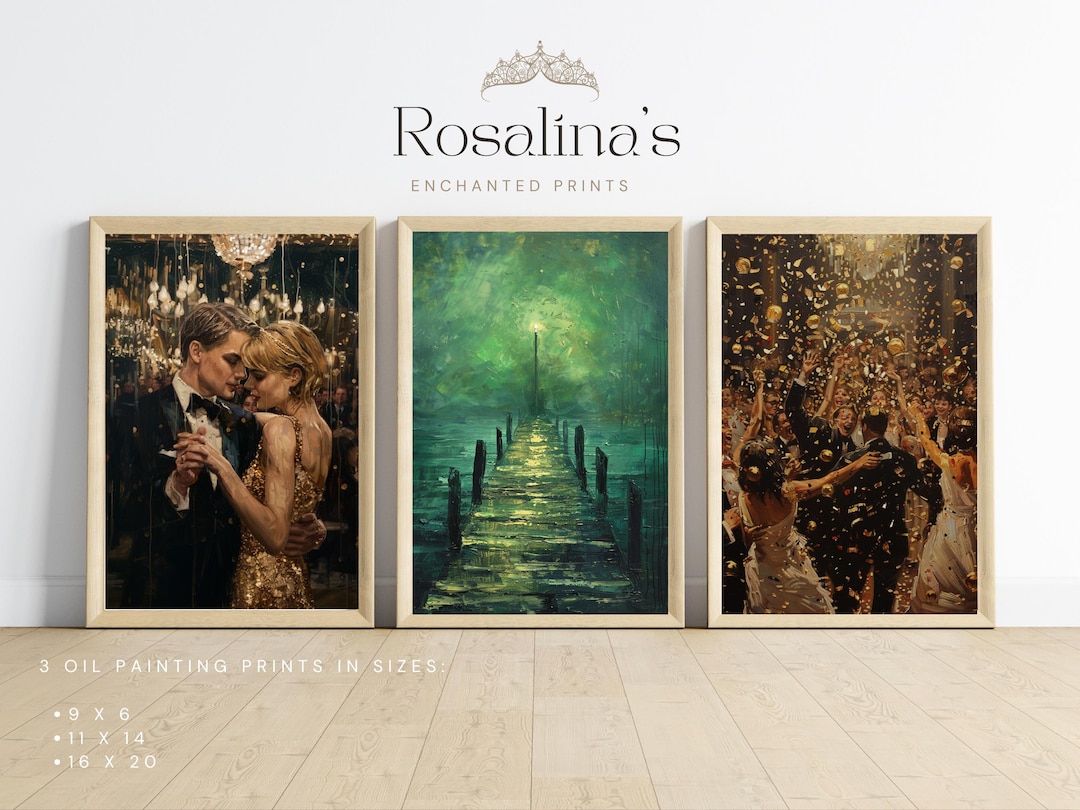 Printable Scott Fitzgerald the Great Gatsby Oil Painting | Download Art ...