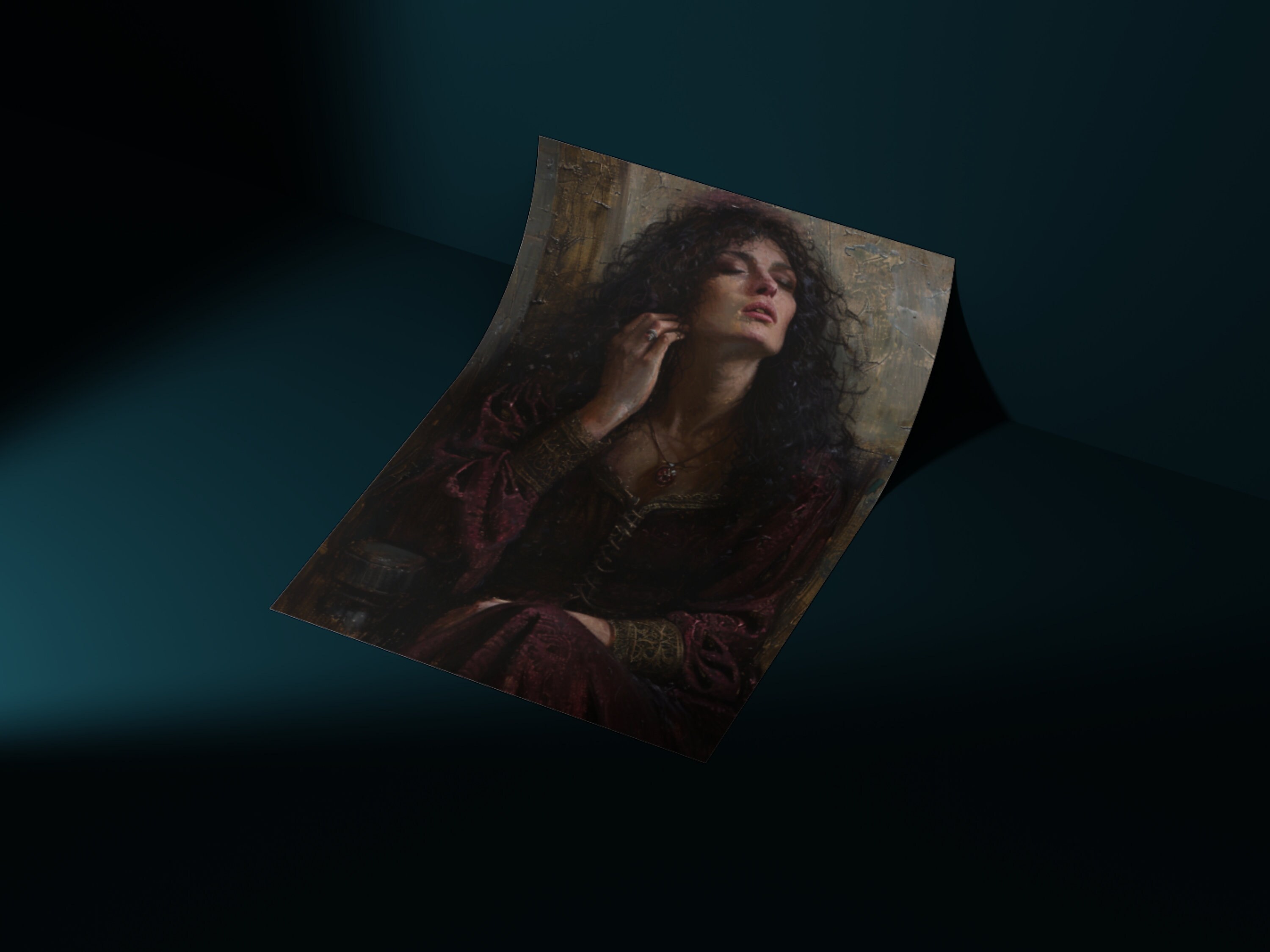 Printable Vintage Rapunzel Oil Painting Set of 3 Download Art, Tangled ...