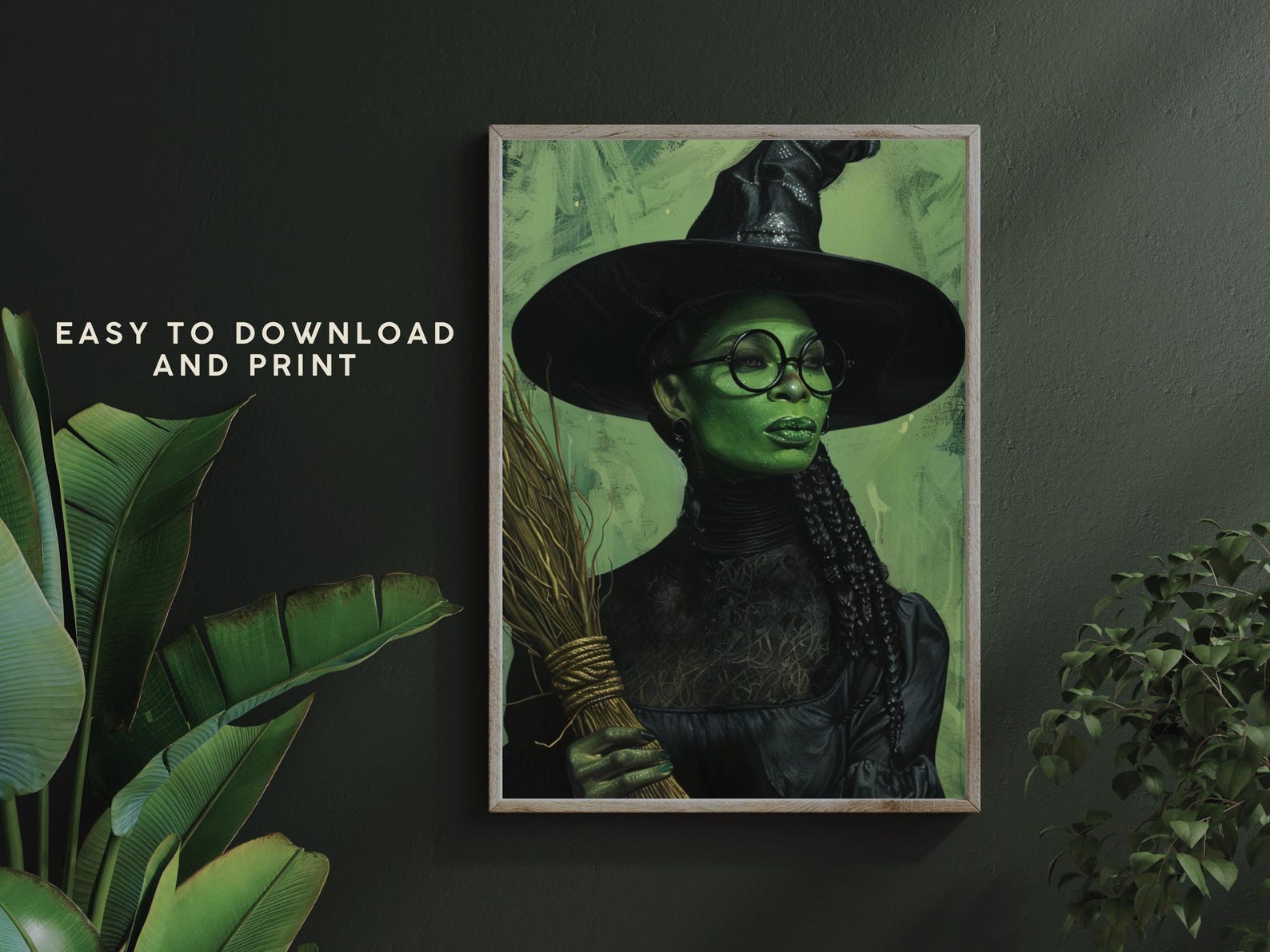 Printable Wicked 2024 Movie Oil Painting | Broadway Art | Theater ...