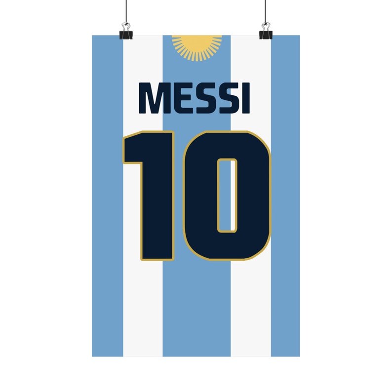 Messi 10 Poster, Soccer Gift, Football Gift, Messi Jersy, Argentina ...