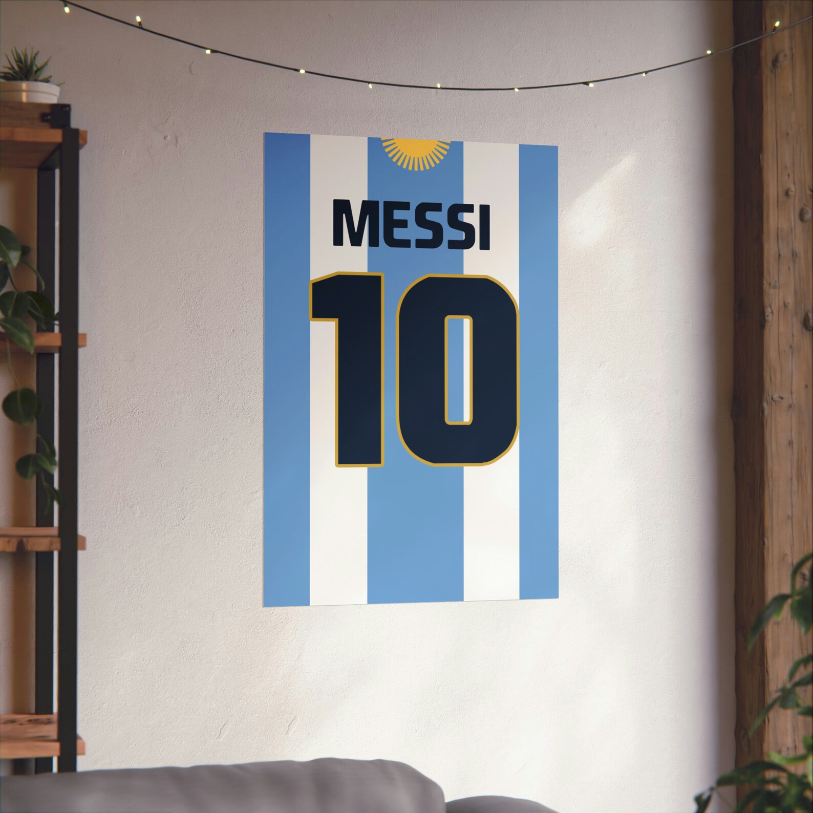Messi 10 Poster, Soccer Gift, Football Gift, Messi Jersy, Argentina ...