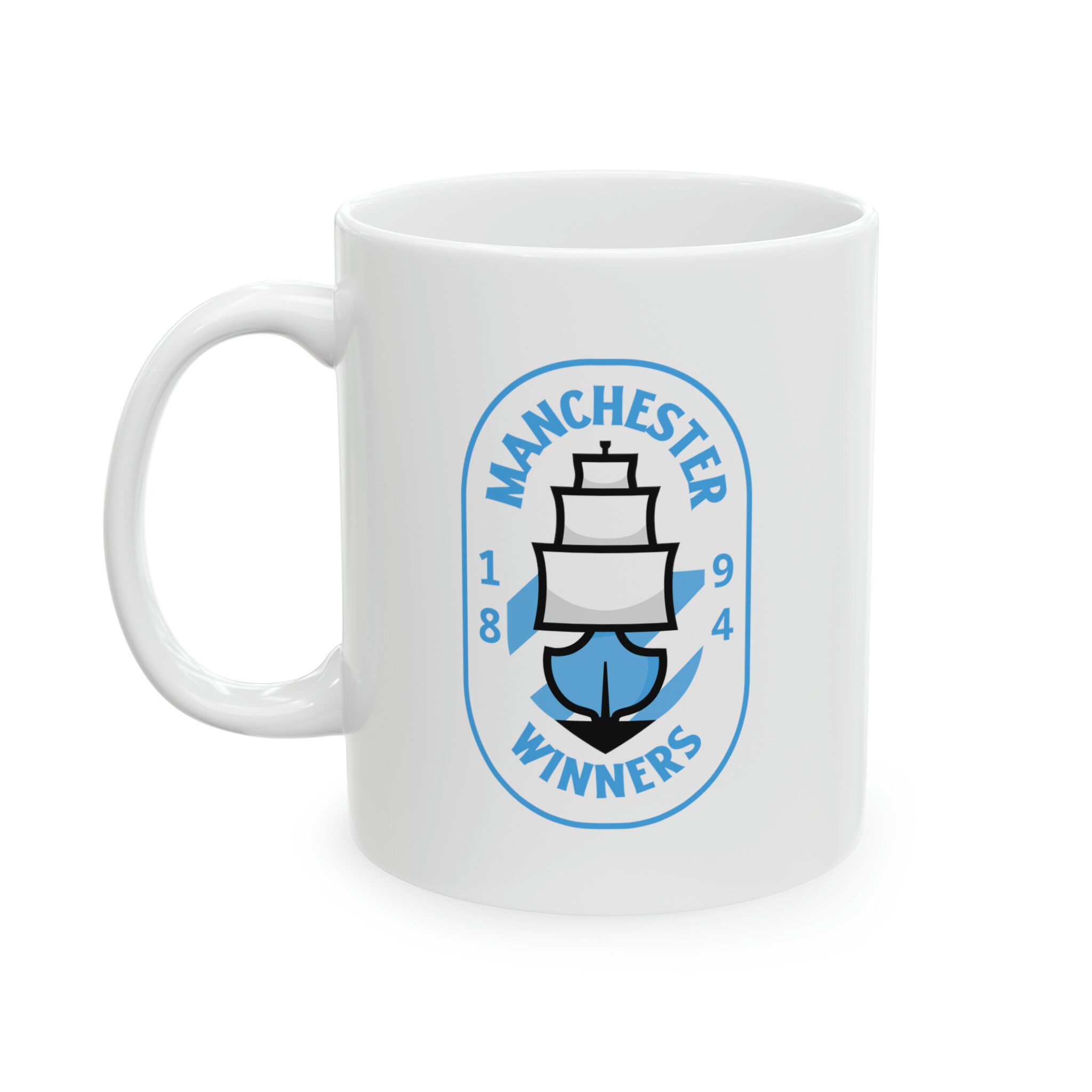 Manchester City Mug 11oz, Pep Guardiola, Haaland, Foden, De Bruyne ...