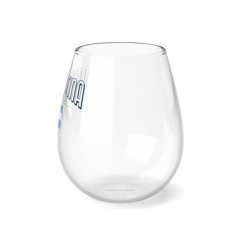 Argentina National Team Stemless Wine Glass, 11.75oz, Messi, La ...