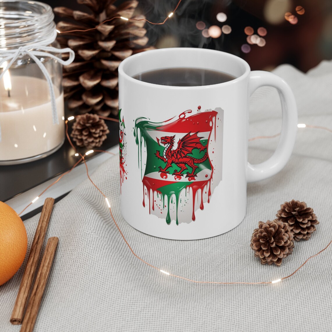 Welsh Mug, Red, Green and White, Welsh Flag, Wales Mug - Etsy UK