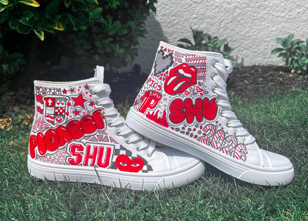 Custom College Sneakers for ANY School - Etsy