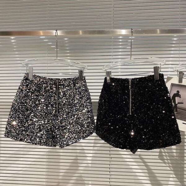 Sequin Shorts - Etsy