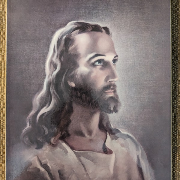 Warner Sallman 1940 Portrait of Jesus - Etsy