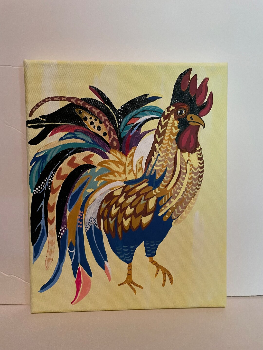 Colorful Rooster - Etsy