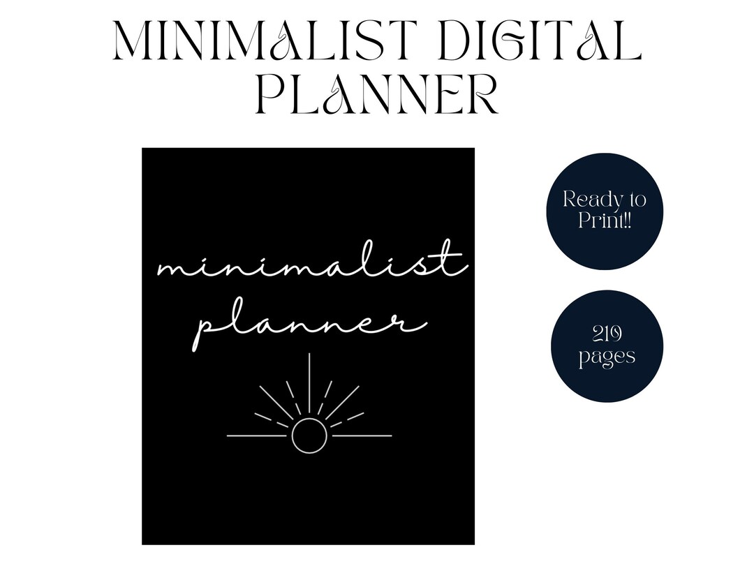 Minimalist Mid-year 2023 2024 Digital Planner Monthly - Etsy