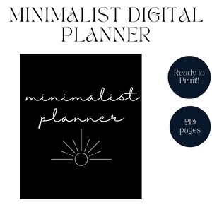 Minimalist Mid-year 2023 2024 Digital Planner Monthly, Weekly, and ...