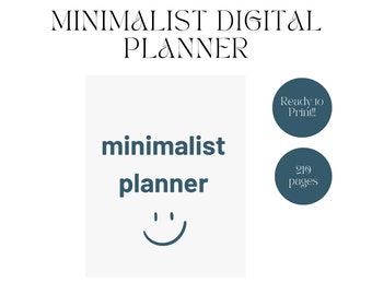 Minimalist Mid-year 2023 2024 Digital Planner Monthly, Weekly, and ...