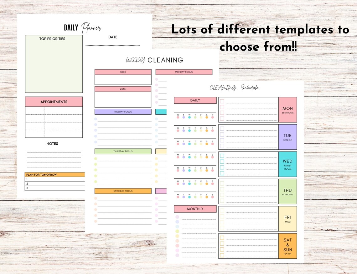 Printable Cleaning Checklist, Minimalistic Cleaning Schedule, House ...
