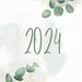 2024 Elegant Eucalyptus Planner Weekly View - Etsy