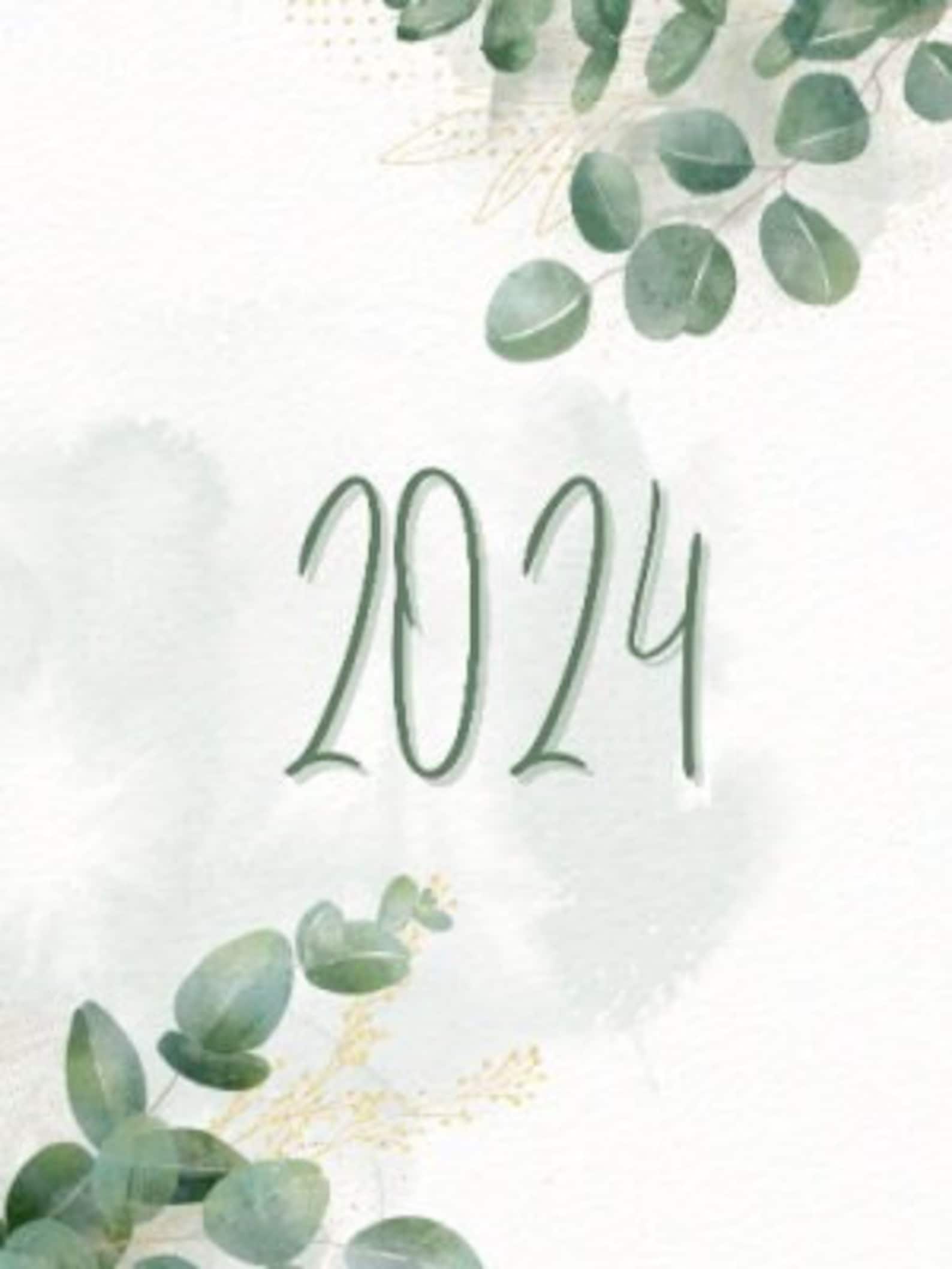 2024 Elegant Eucalyptus Planner Weekly View - Etsy