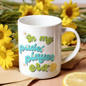 In My Padel Player Era Mug, Padel Enthusiast Themed 11oz Ceramic Mug ...