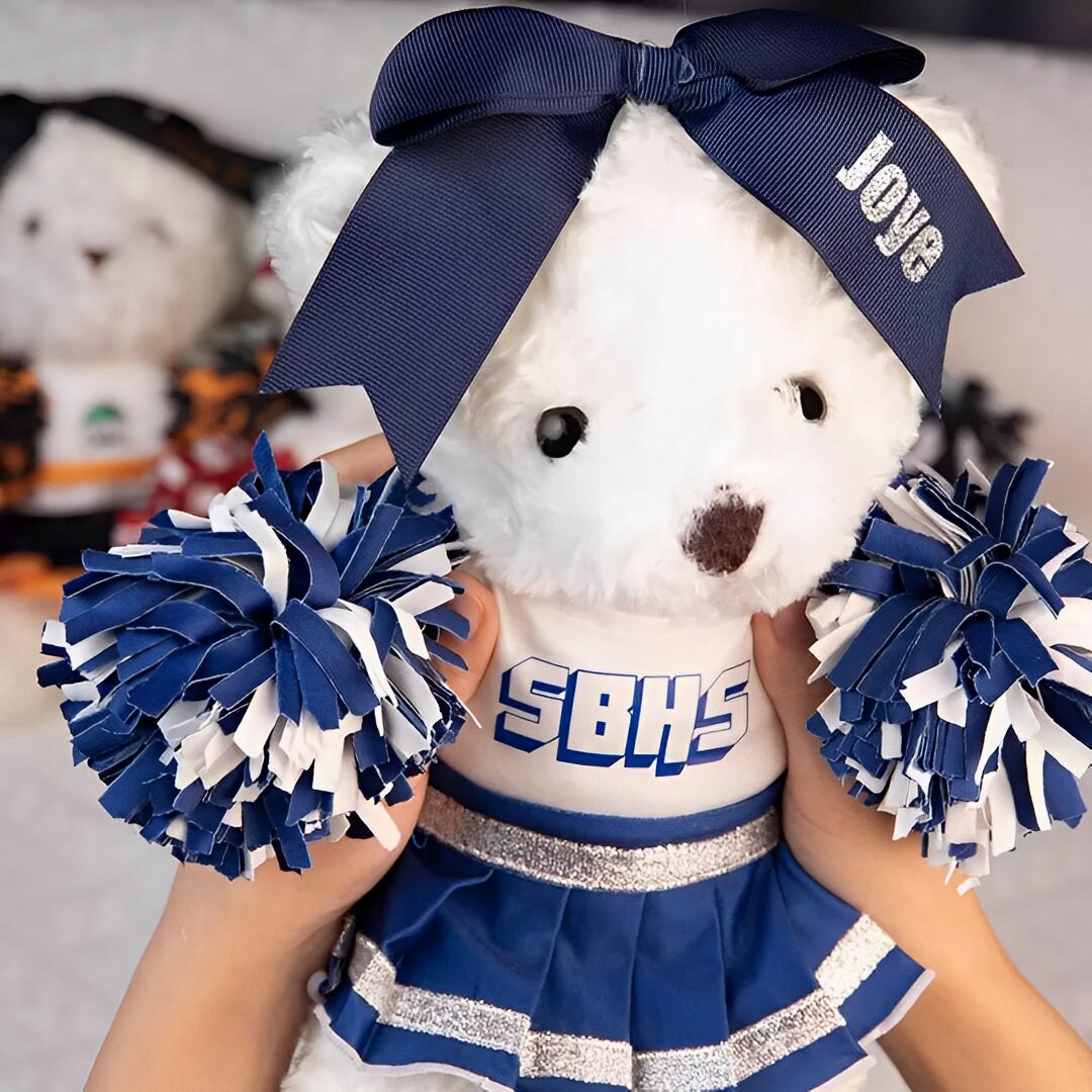 Personalized Cheerleading Plush Bear, Custom All-star Cheer Bear ...