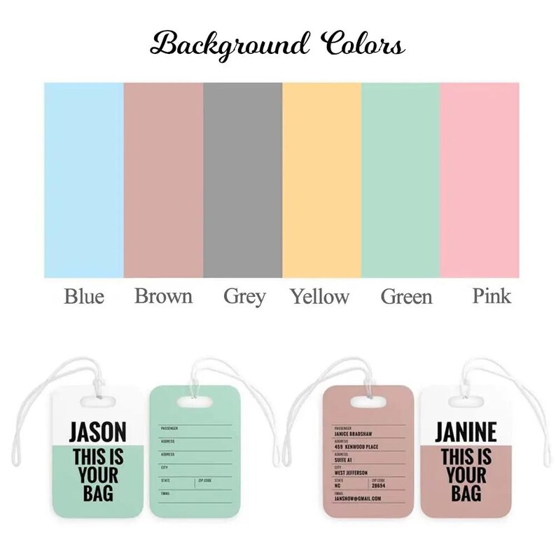 Custom Name Luggage Bag Tag, 'this is Your Bag' Funny Luggage Name Tag ...