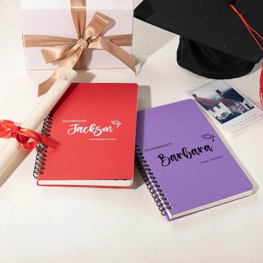 Customized Graduation Guest Book Class of 2025, Colorful Memory Book ...