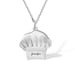 Custom Name Chef Hat Necklace, Personalized Chef Hat Shaped Pendant ...