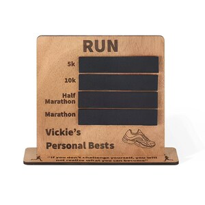 Running Record Board With Custom Name, Runner/marathon/track Athlete ...