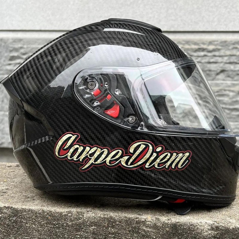 Motorcycle Helmet Decal - Etsy