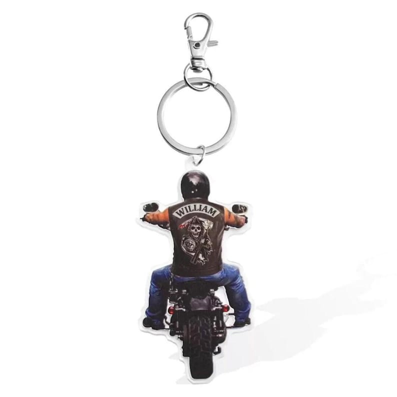 Customized Biker VR2 Acrylic Keychain, Double-side Printing Keyring ...