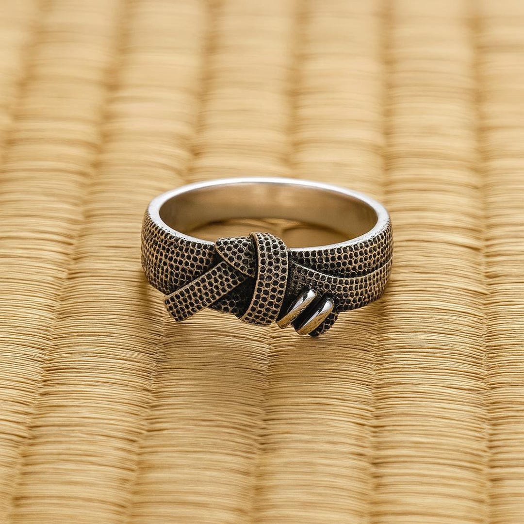 Personalized Martial Art Belt Ring | Silver Karate, Taekwondo & Judo ...